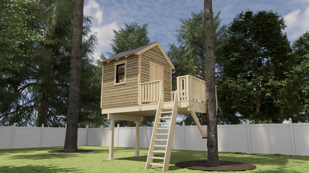 8' x 16' Rectangular Treehouse Plan | Treehouse Plans & Hardware ...