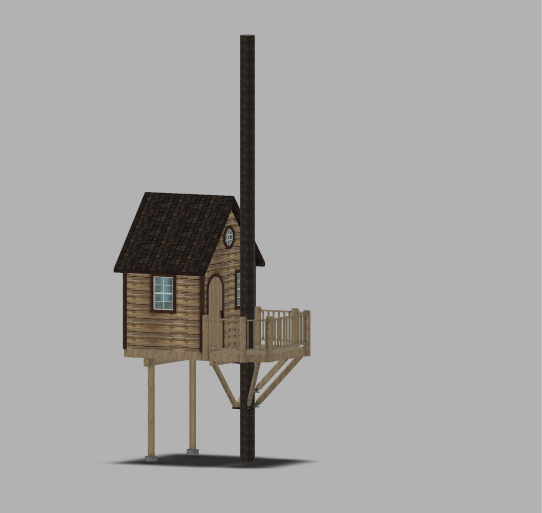 12' x 14' Wraparound Treehouse Plan | Treehouse Plans & Hardware ...