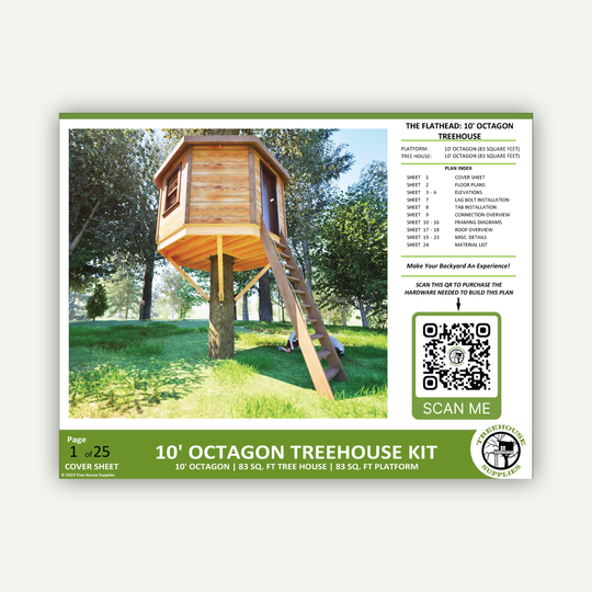HERITAGE © Octagon Tree House Plans – Treehouse Supplies