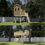 12' x 16' Rectangular Treehouse Plan | Treehouse Plans & Hardware ...