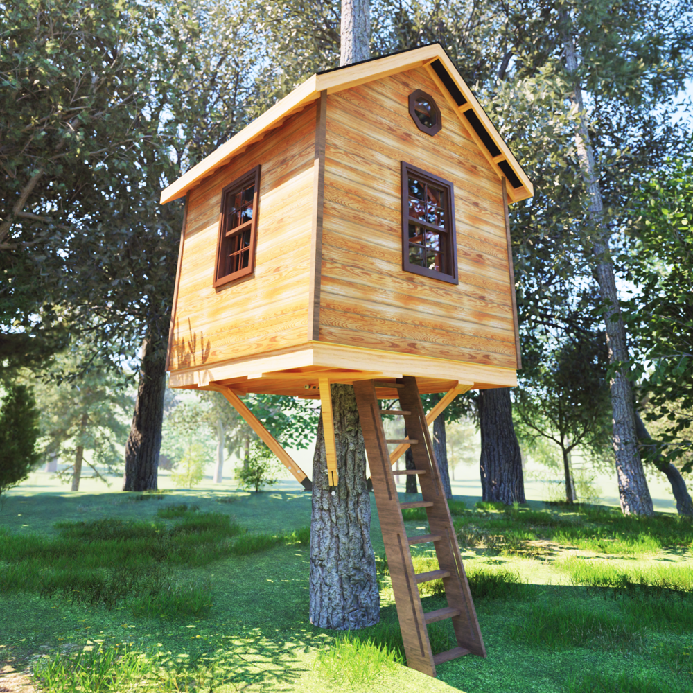 10' Square Treehouse Kit | TAB | Treehouse Bolts & Hardware – Treehouse ...