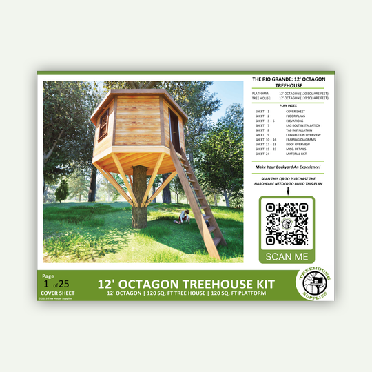 HERITAGE © Octagon Tree House Plans – Treehouse Supplies