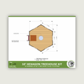 10' Hexagon Treehouse Plan | Standard Treehouse Plans & Attachment ...