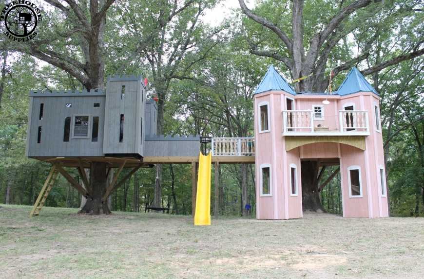 6' x 12' Enchanted Castle Treehouse Plan | Treehouse Plans & Hardware ...