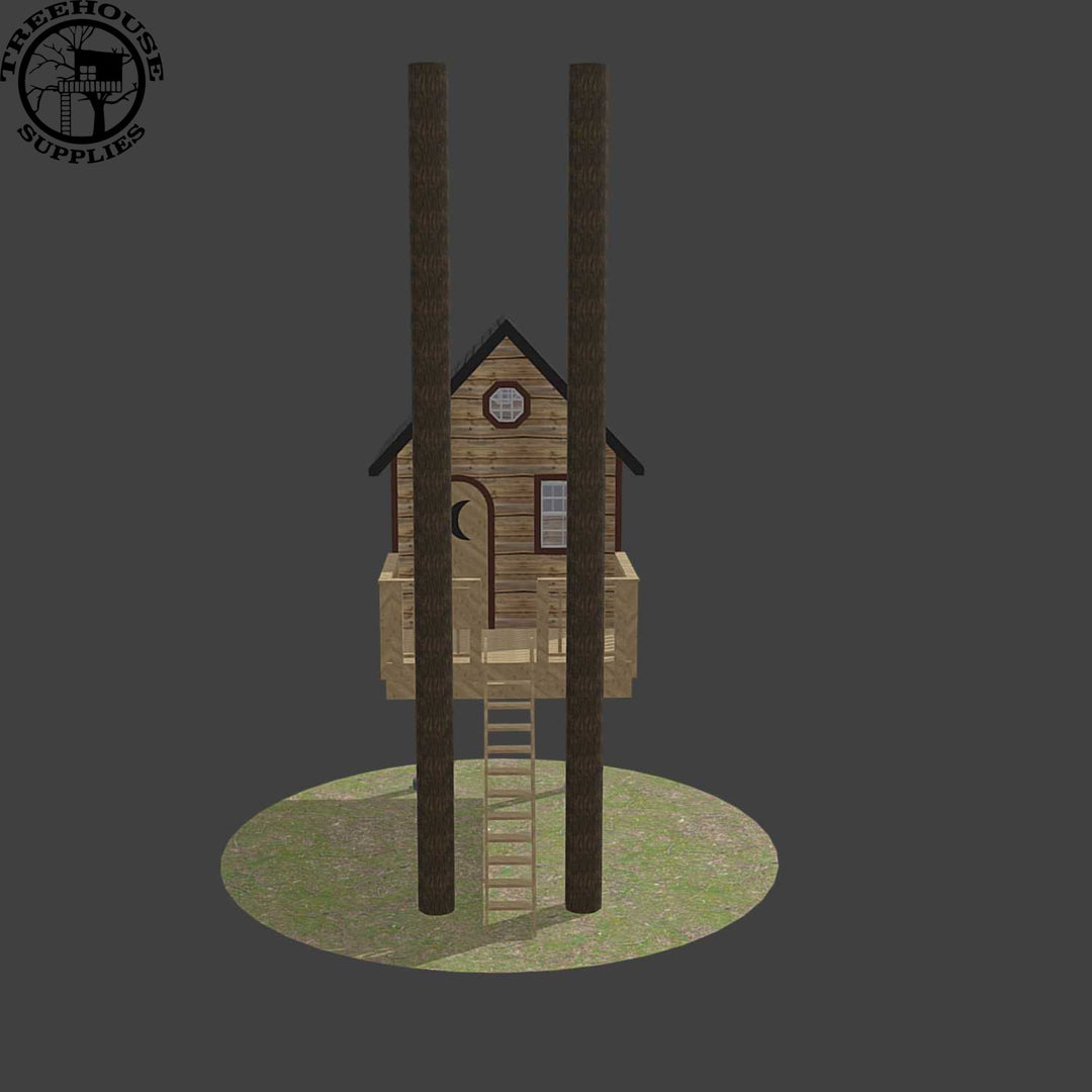 2-Tree, 2-Post Treehouse Kit (Standard) – Treehouse Supplies