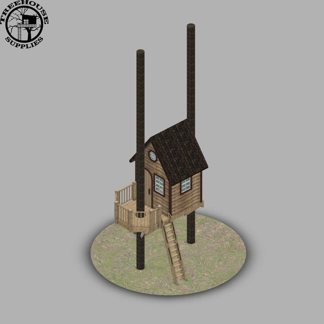 2-Tree 8x14ft Treehouse Kit | Treehouse Hardware – Treehouse Supplies