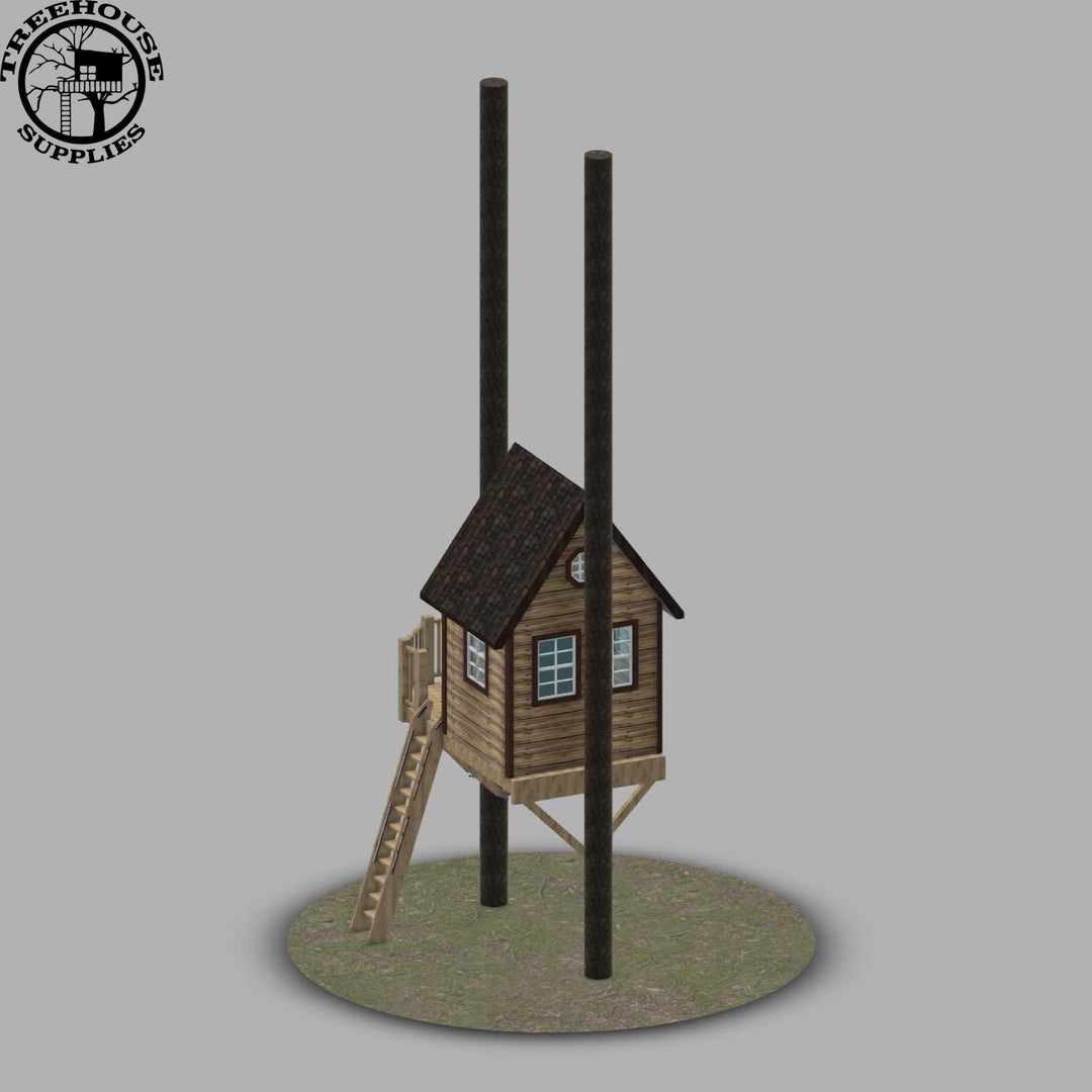 2-Tree 8x14ft Treehouse Kit | Treehouse Hardware – Treehouse Supplies