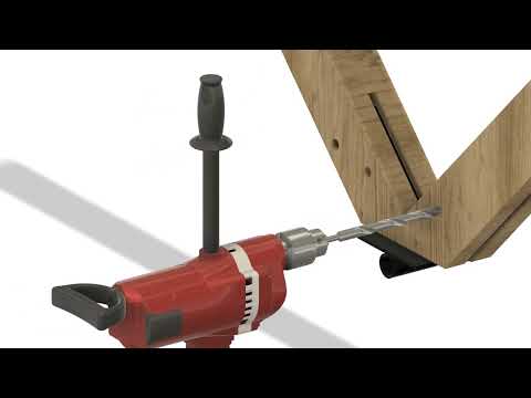 Double Knee Brace Bracket | Treehouse Attachment Bolt Bracket | Wood ...