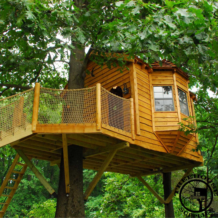 Treehouse Supplies, Plans, Brackets, Bolts, Kits, Zip Lines