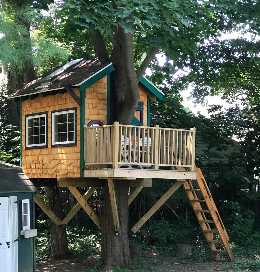 8' x 14' Rectangular Treehouse Plan | Standard Treehouse Plans ...